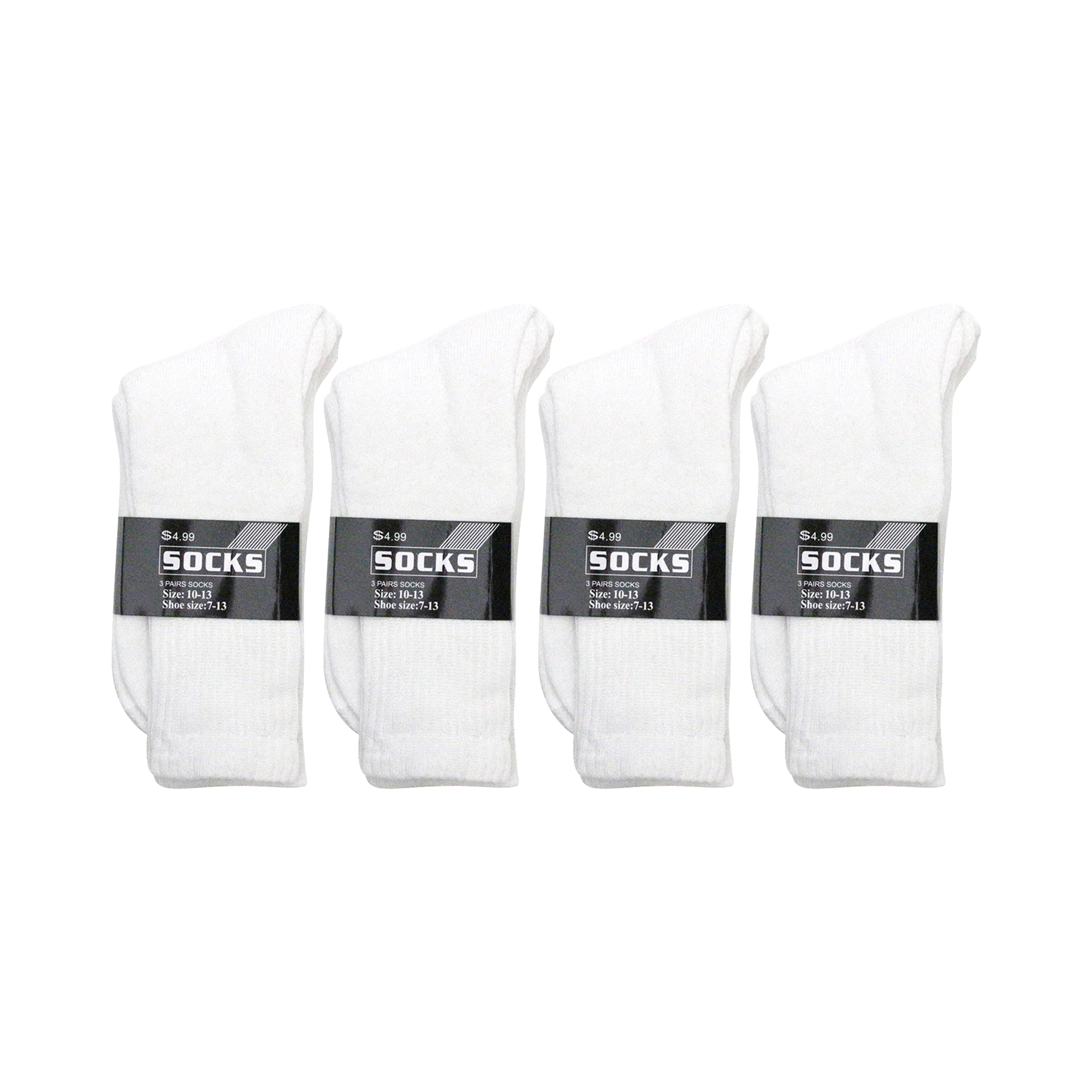Inmate Upstate Correctional Facility 1 Set of 12 Tube Socks – CityLineUSA